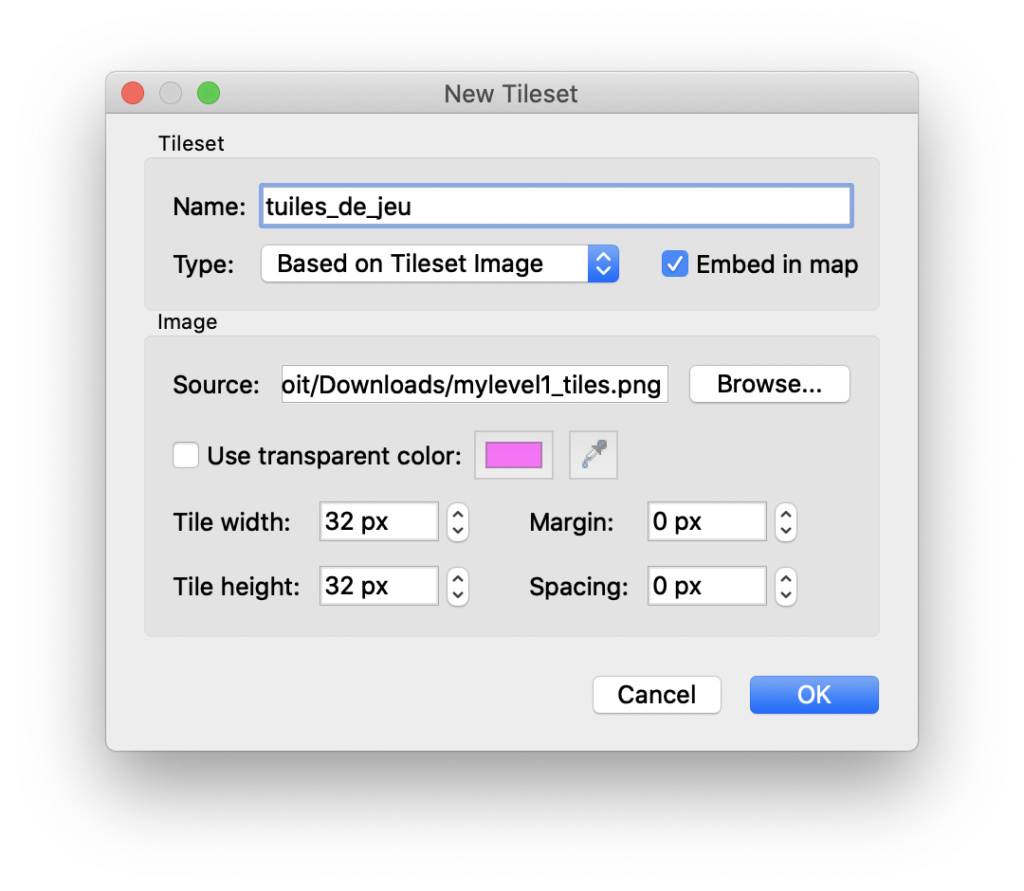 Créer une carte sur Tiled et l’intégrer en Phaser 3 – Tutoriels Phaser